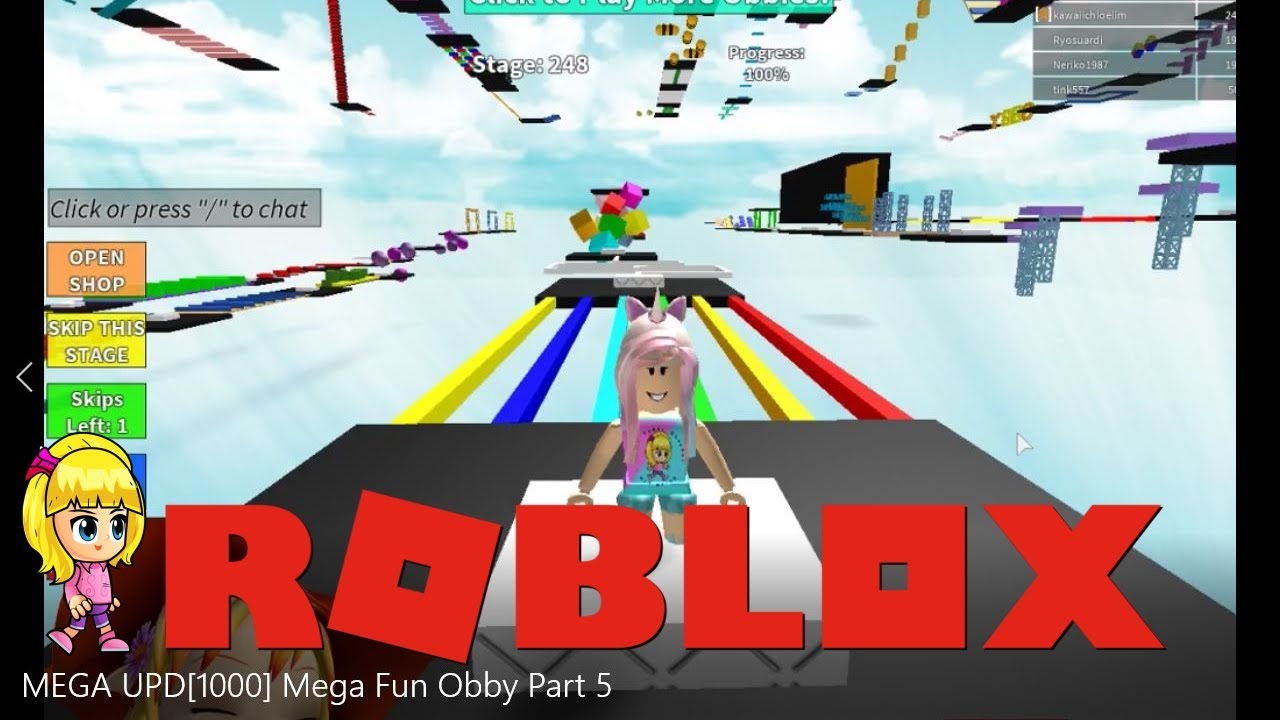 MEGA UPD[1000] Mega Fun Obby Part 5 - YouTube