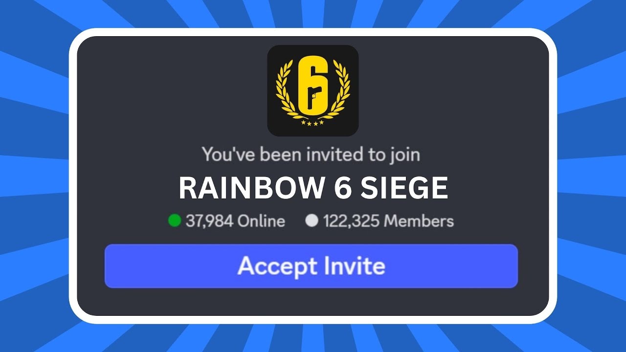 How to Join RAINBOW 6 SIEGE X Discord Server (QUICK & EASY) - YouTube