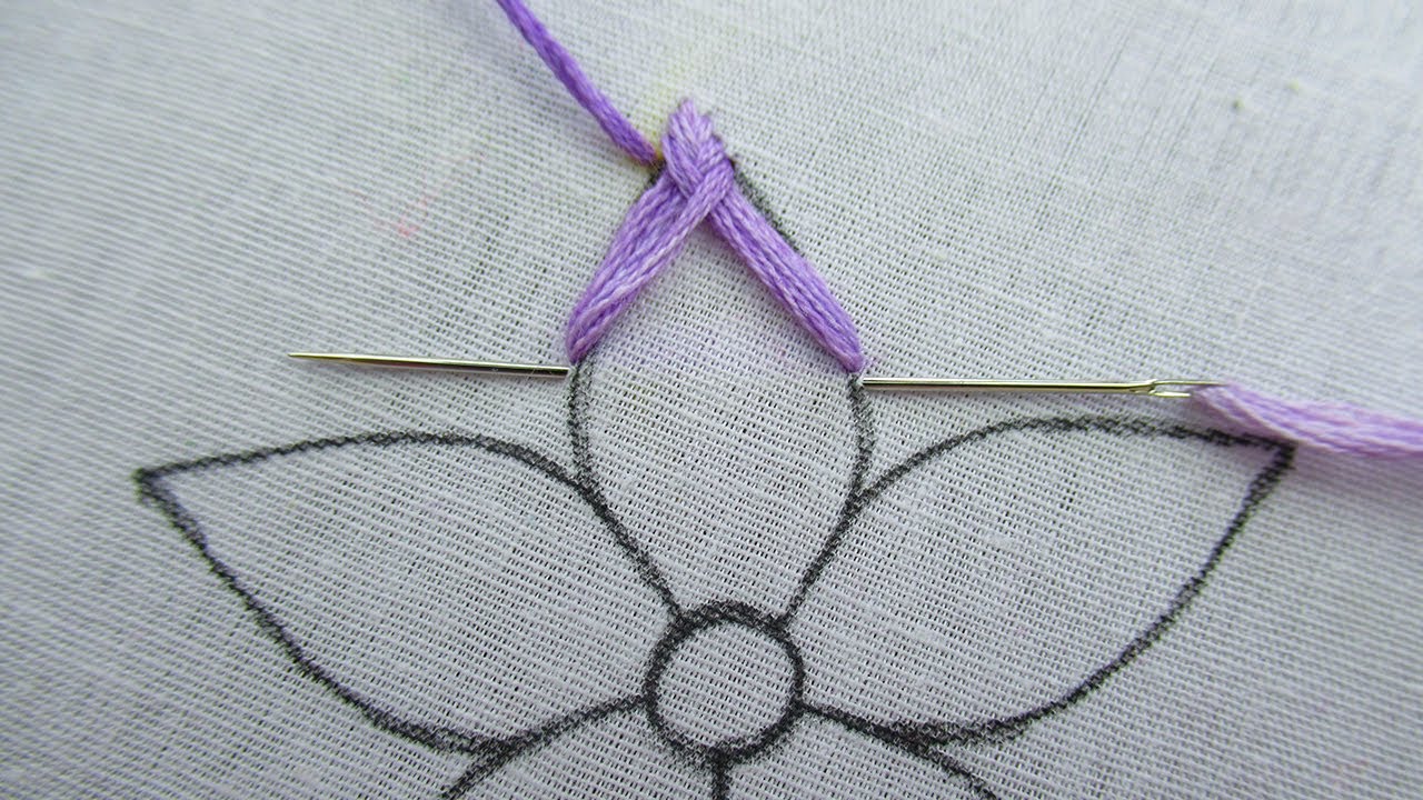 Easy Hand Embroidery Cute Small Flower Embroidery Design For Beginner ...