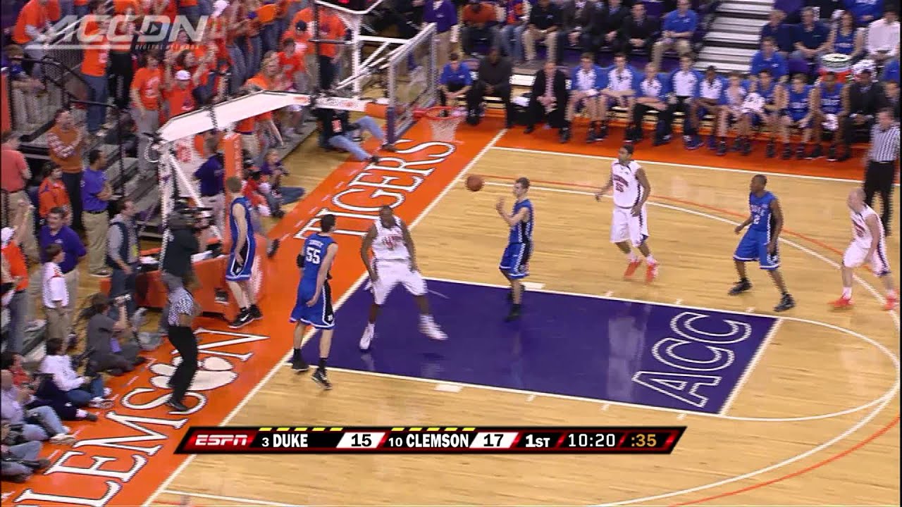 Clemson's Trevor Booker's Crazy Dunk Over Duke | ACC Hidden Gem - YouTube