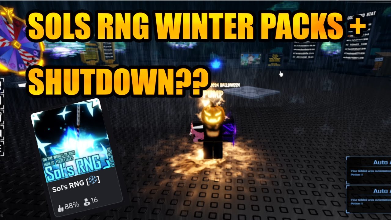 SOLS RNG WINTER UPDATE! BUYING NEW PACKS + SHUTDOWN?? - YouTube