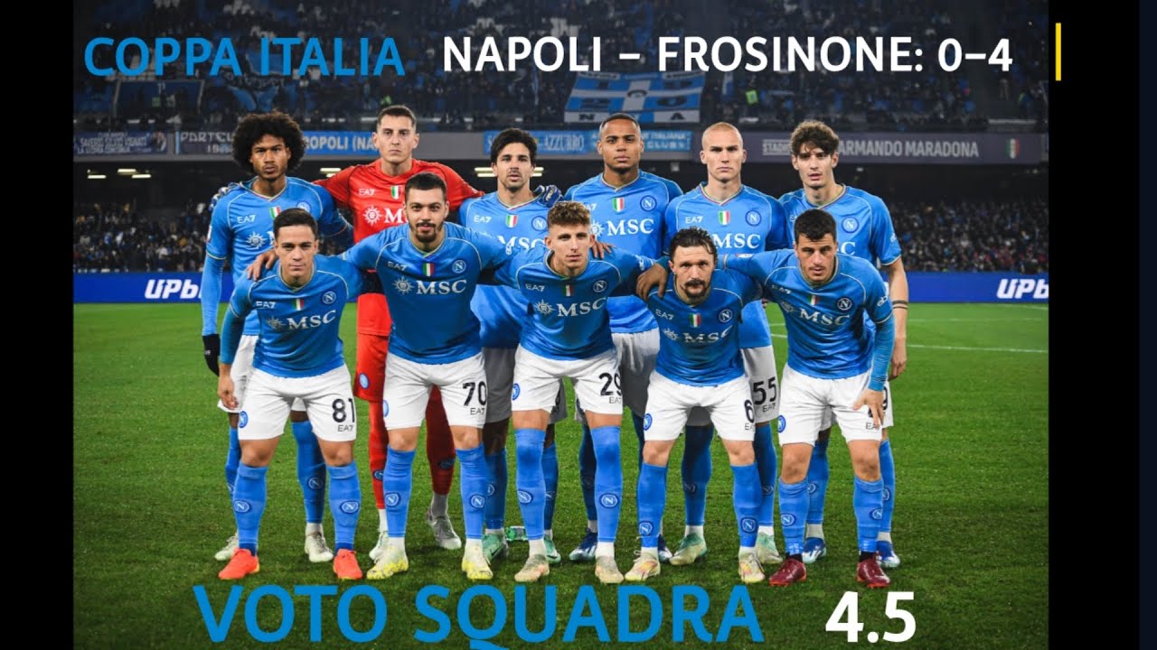 Pagella SSC Napoli - Coppa Italia: Napoli - Frosinone: 0-4 - 19 ...