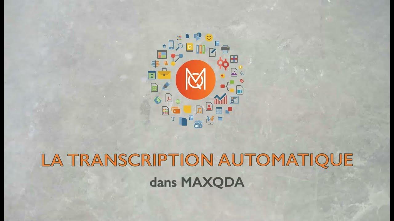 🎙️ La transcription automatique avec MaxQda - YouTube