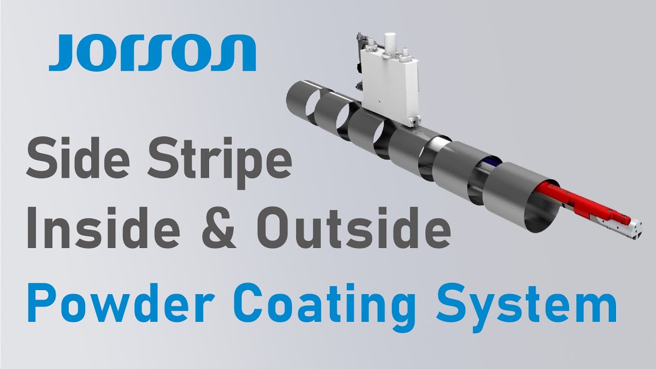 Side Stripe Inside and Outside Powder Coating System - YouTube