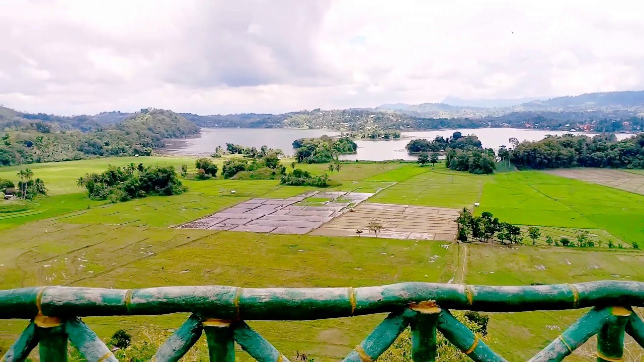 TOP VIEW OF LAKE SEBU at EVELANDIA - YouTube