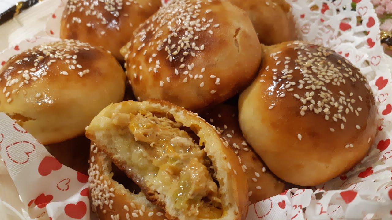 CHICKEN CHEESE DINNER ROLL | CHICKEN CHEESE BUNS | HOMEMADE CHICKEN ...