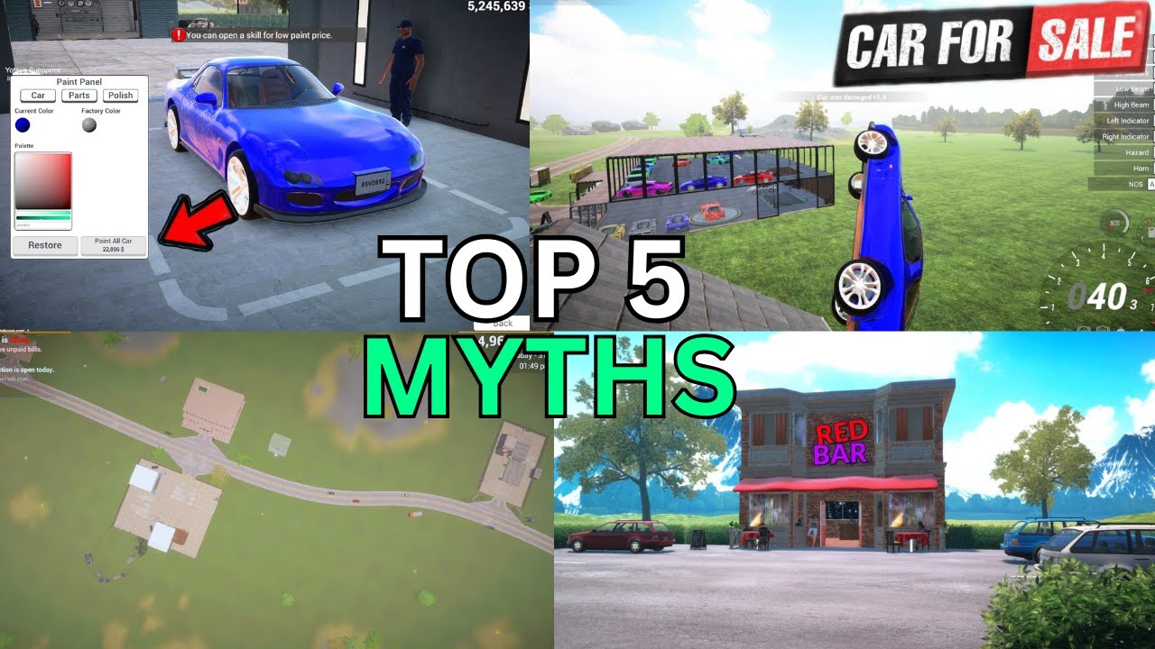 Busting Top 5 Myths Car For Sale Simulator - YouTube