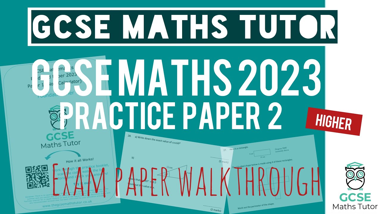 GCSE Maths Predicted Paper 2 Wednesday 7th June 2023 | Higher | Exam ...