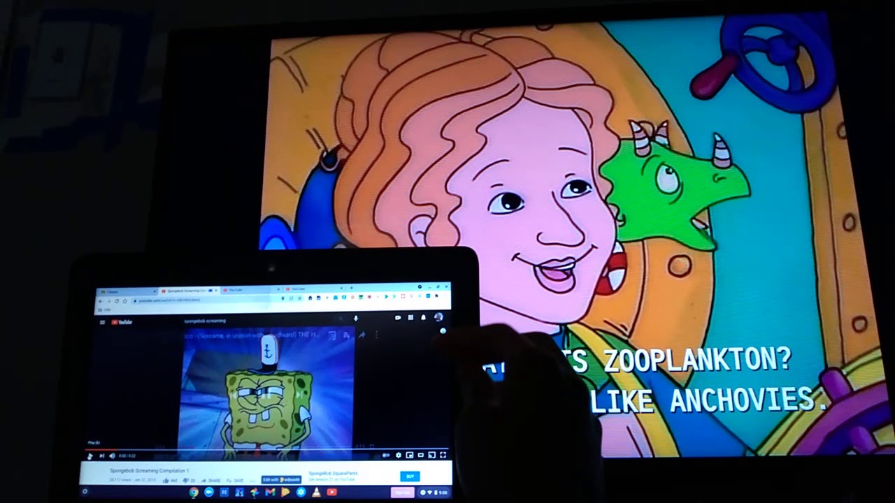 The Magic School Bus Tuna Fish with Spongebob Screaming (For Darius ...