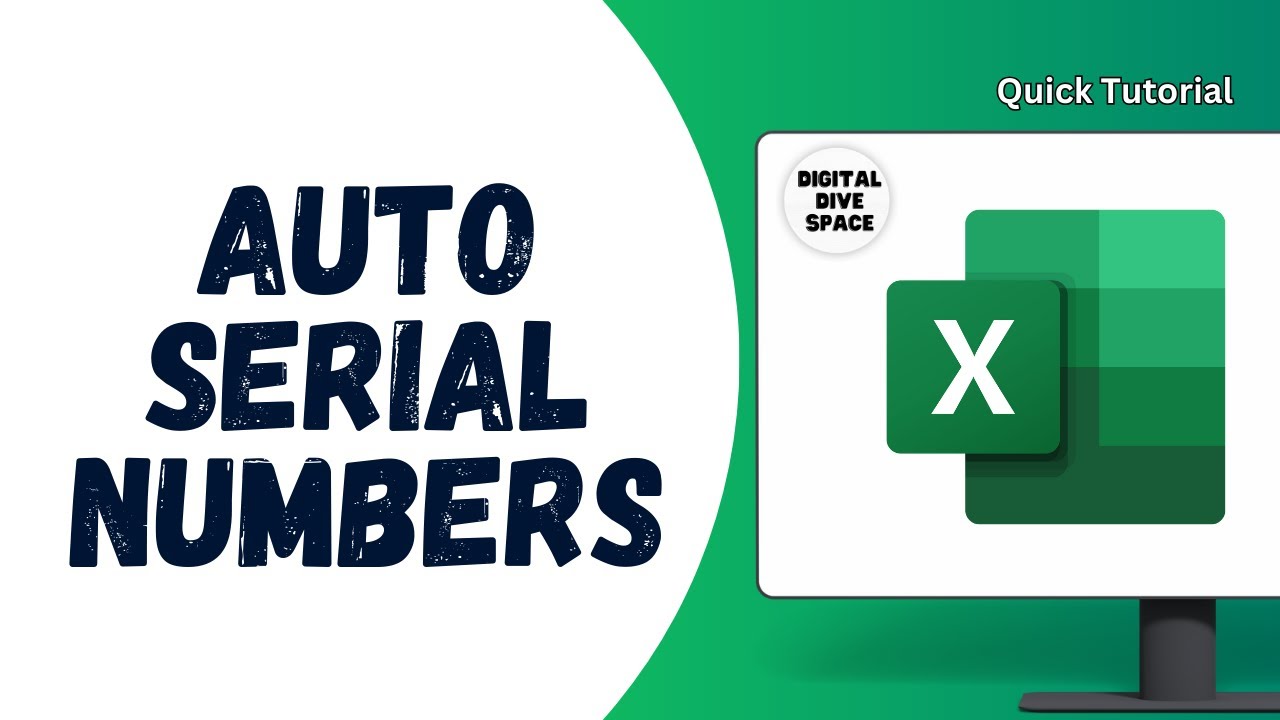 How To Insert Serial Number Automatically In Excel Youtube