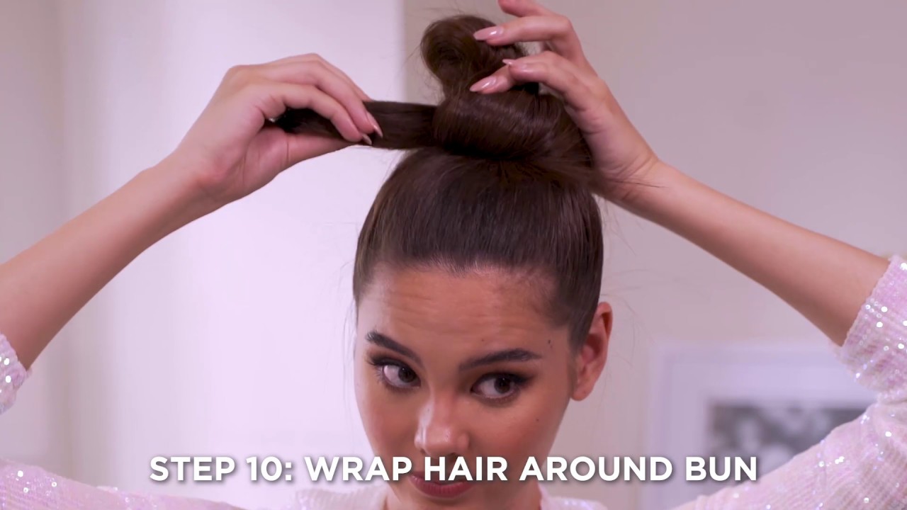 Iconic Top Knot Bun Tutorial - YouTube