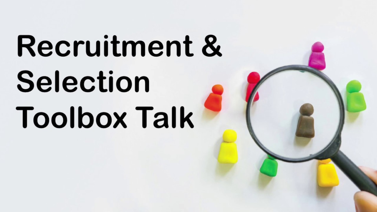 Recruitment and Selection for Managers - toolbox talk - YouTube