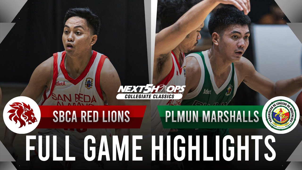 SBCA Red Lions vs. PLMun Marshalls | Full Game Highlights | Next5Hoops ...