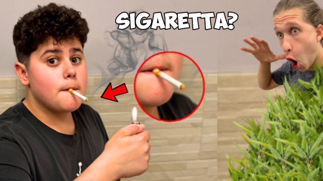 ALE FUMA LE SIGARETTE VERE? *Beccato*!!! - YouTube