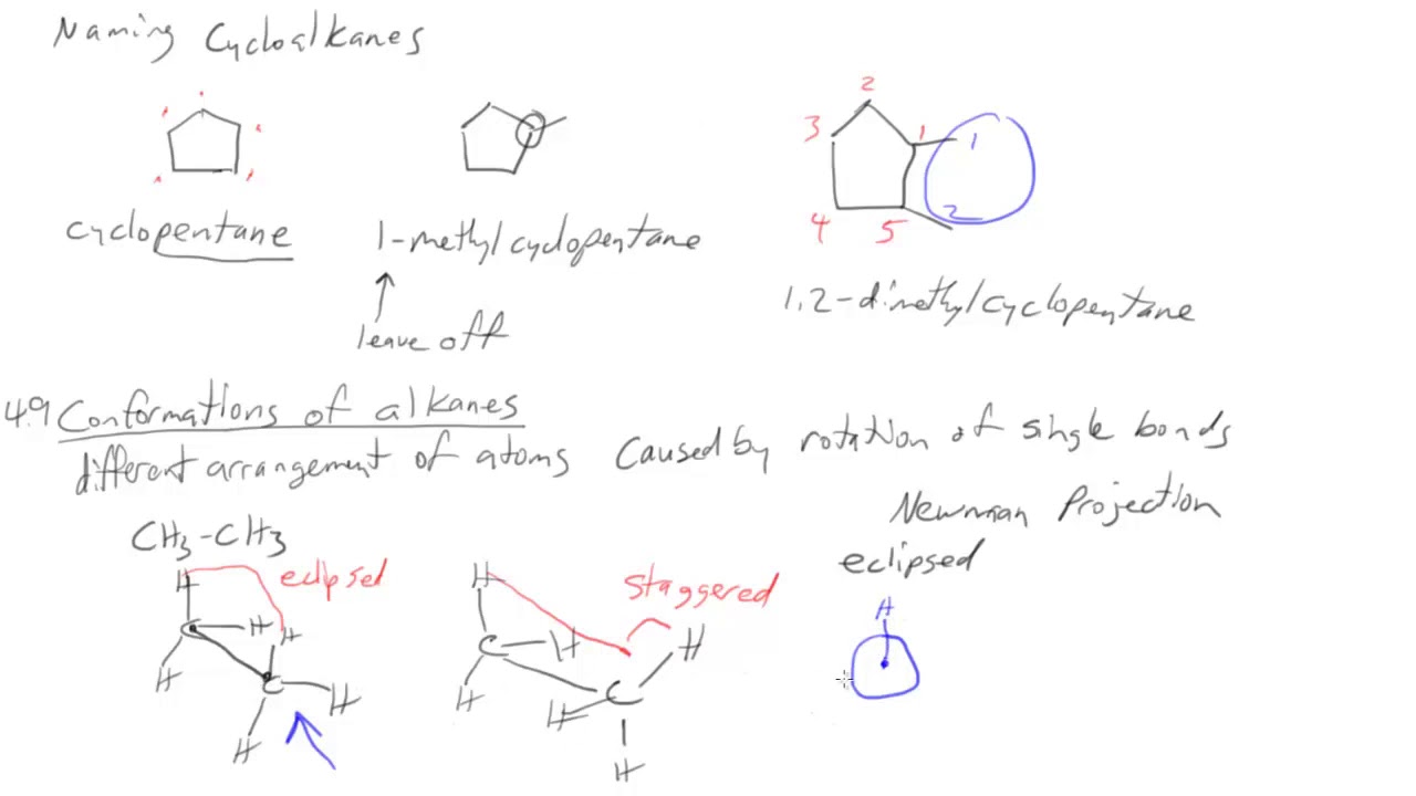 Chapter 3.8 Alkanes Conformations of Acyclic Alkanes - YouTube