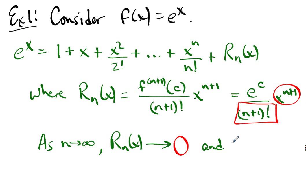 MATH222 Lesson 32 Convergence of Taylor Series - YouTube