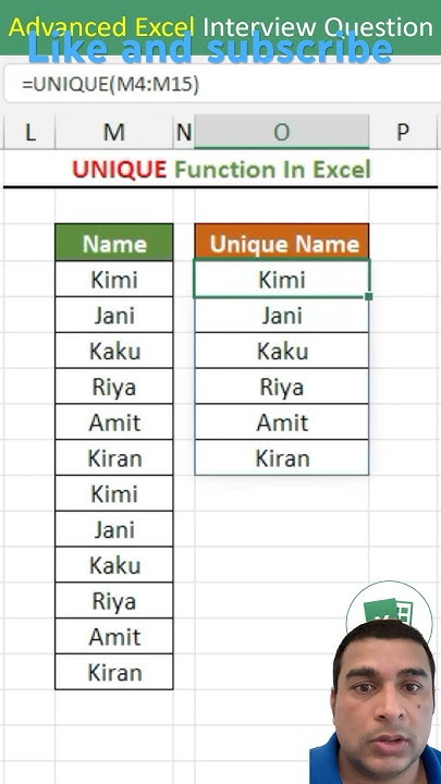 viral excel | UNIQUE function in excel | UNIQUE formula in excel | Relative Reference#shorts # ...