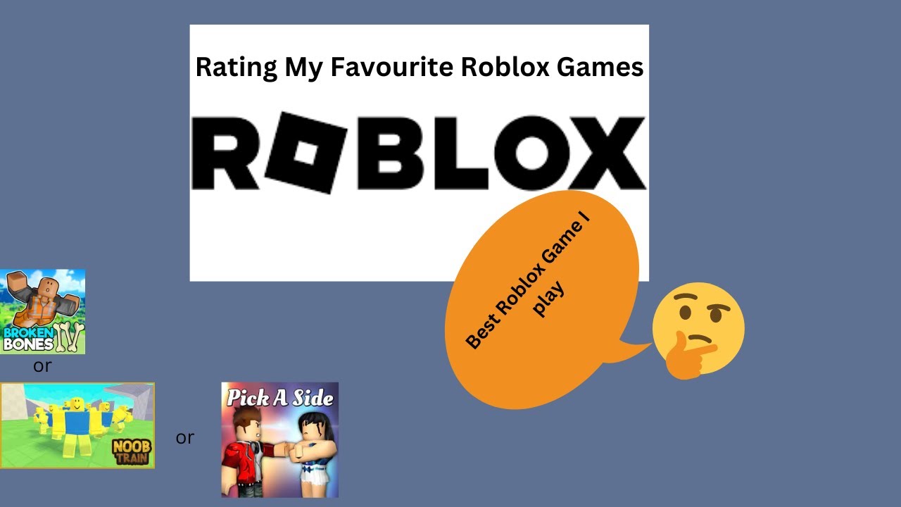 Rating My Favourite Roblox Games - YouTube
