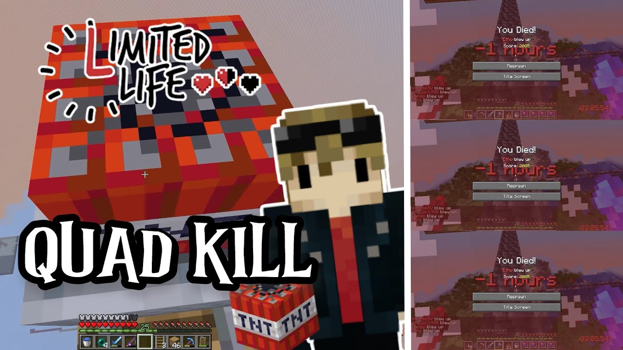 Every Reaction To Grian's QUAD TNT Kill In Limited Life - YouTube
