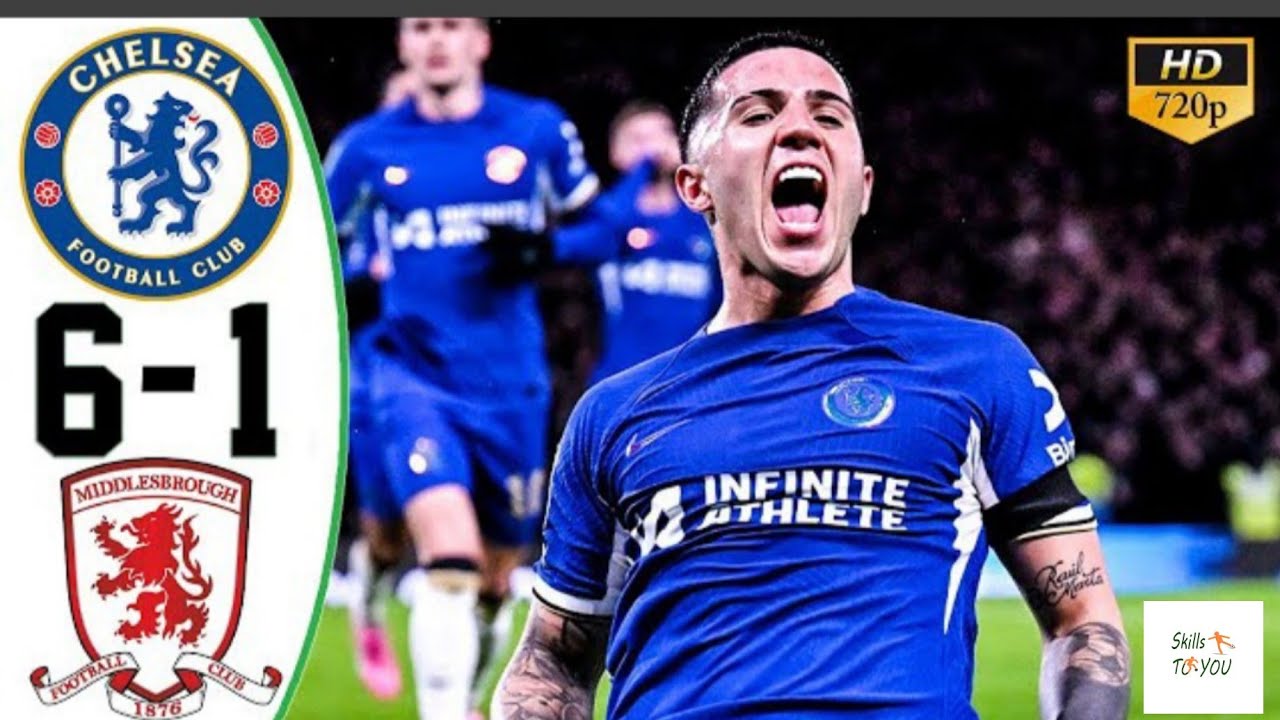 Chelsea vs Middlesbrough 6-1 All Goals & Highlights - 2024 - YouTube
