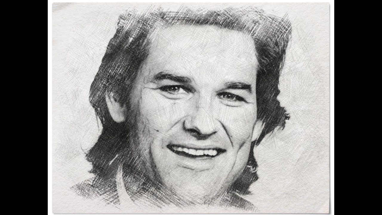 Kurt Russell Speed Drawing - YouTube
