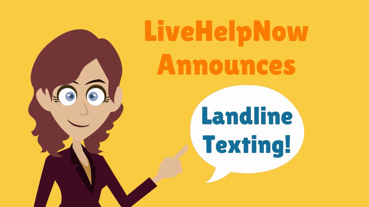Landline texting, live chat SMS - YouTube