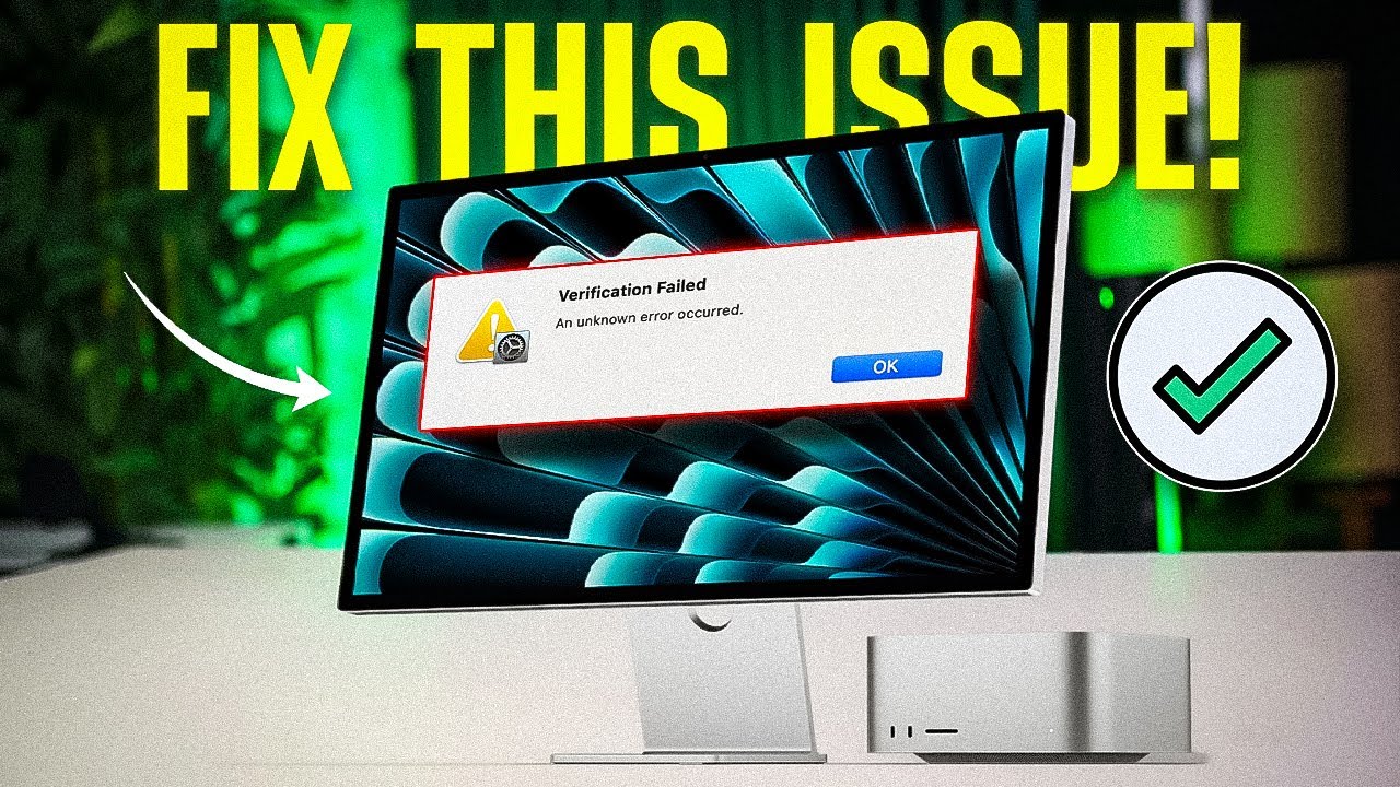 FIX Apple ID Verification Failed on Mac Mini Due to Unknown Error ...