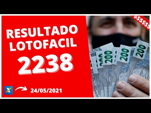 RESULTADO LOTOFÁCIL 2238 - LOTOFACIL DE HOJE 🍀