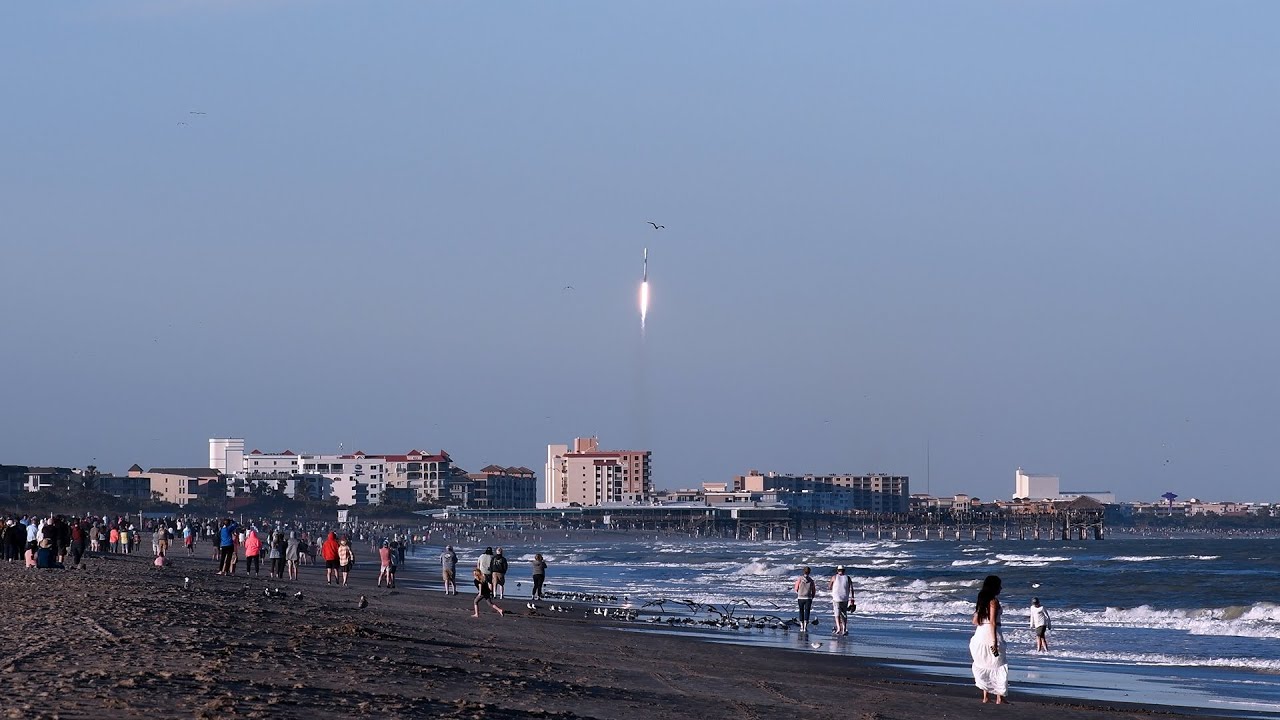 SpaceX Falcon 9 Rocket USSF-124 Launch and Landing From Cocoa Beach in ...