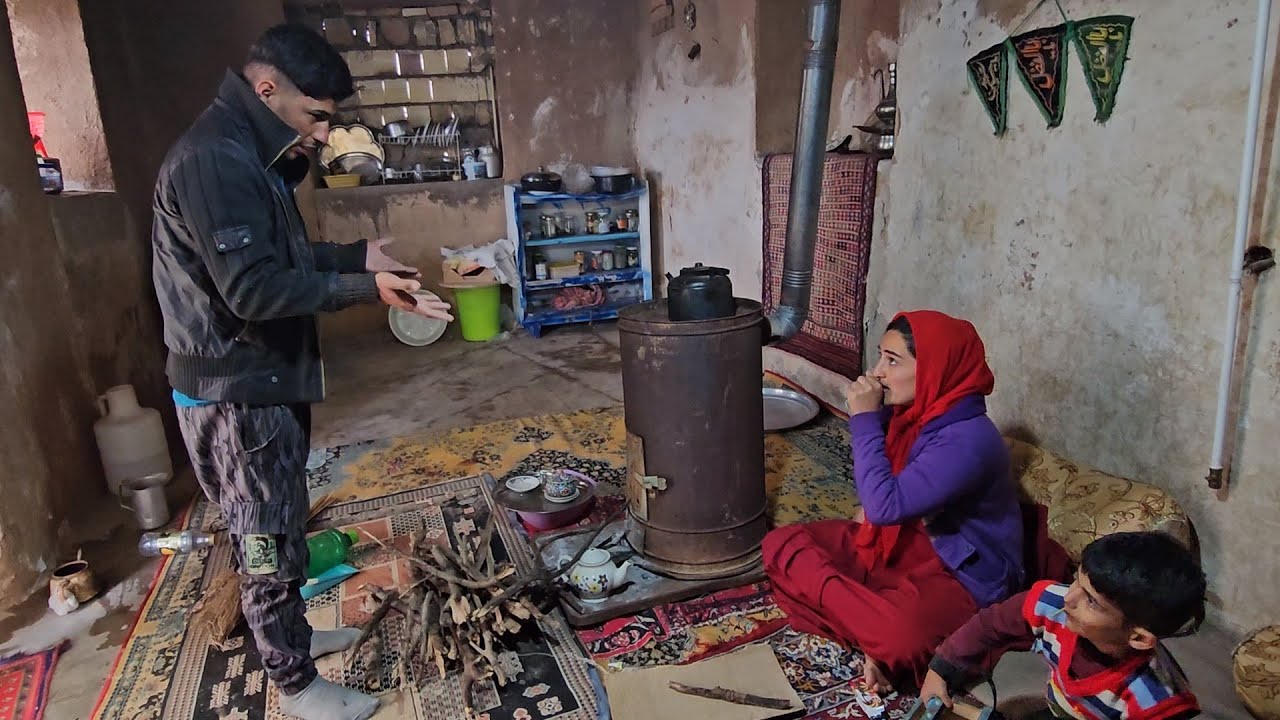 Rural life: Taghi and his wife's separation from the family - YouTube