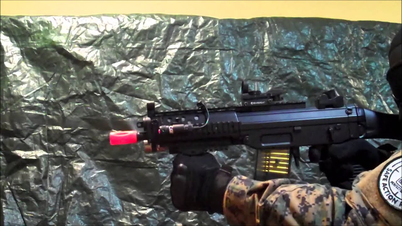 CQB Shooting practice, airsoft (custom sg552 RIS) - YouTube