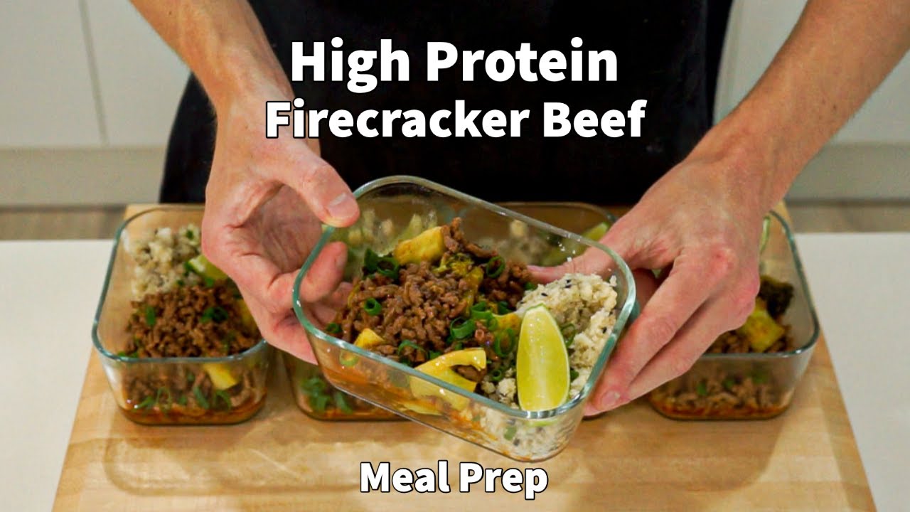 Firecracker Beef & Broccoli | High Protein Low Carb Meal Prep - YouTube