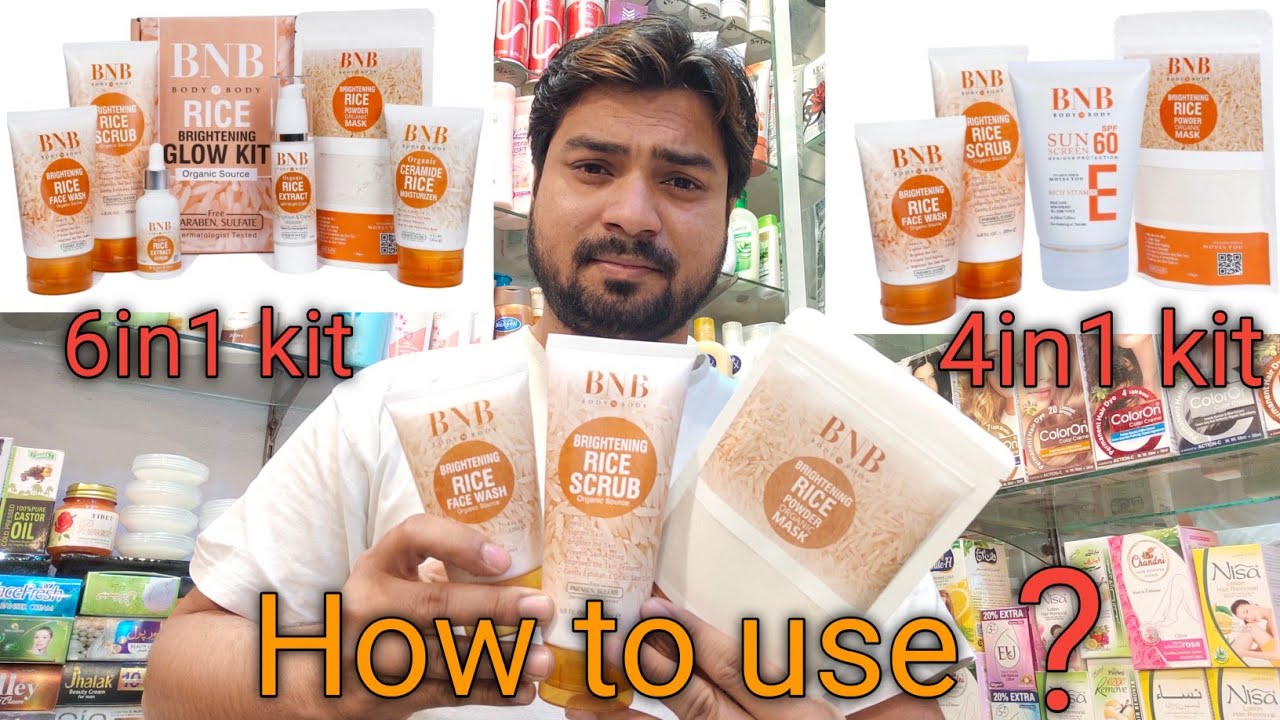 How To Use Bnb Rice Brightening Glow Kit Bnb Rice Products Honest