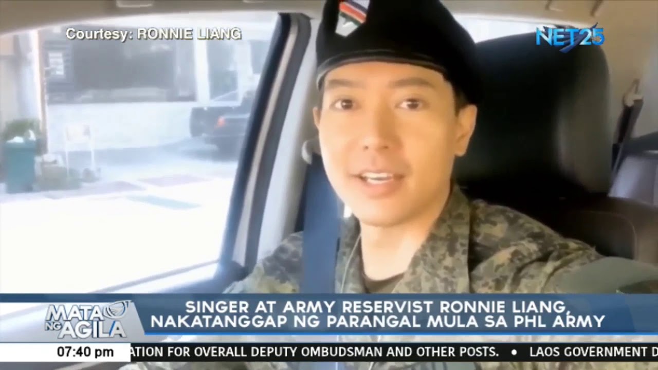 Singer at army reservist Ronnie Liang, nakatanggap ng parangal mula sa ...