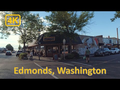Driving in Downtown Edmonds, Washington - 4K60fps - YouTube