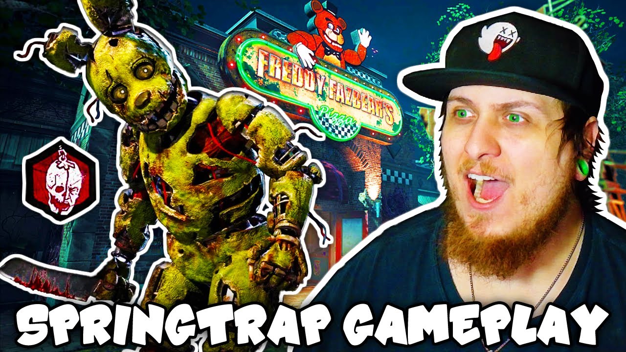 SPRINGTRAP "THE ANIMATRONIC" GAMEPLAY & MORI | DBD | PTB - YouTube