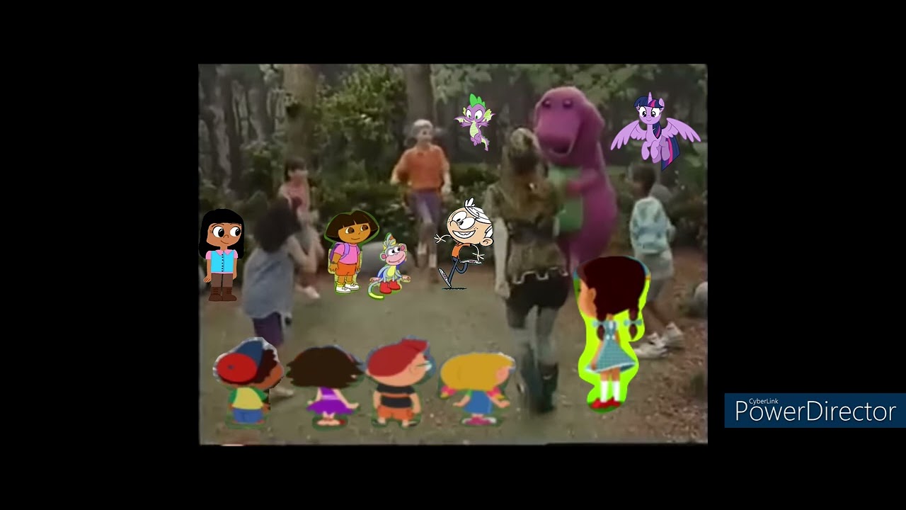 Dorothy, Barney and their Friends playing Looby Loo - YouTube