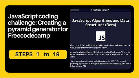 FreeCodeCamp Project Solutions JavaScript by creating a Pyramid Generator - YouTube