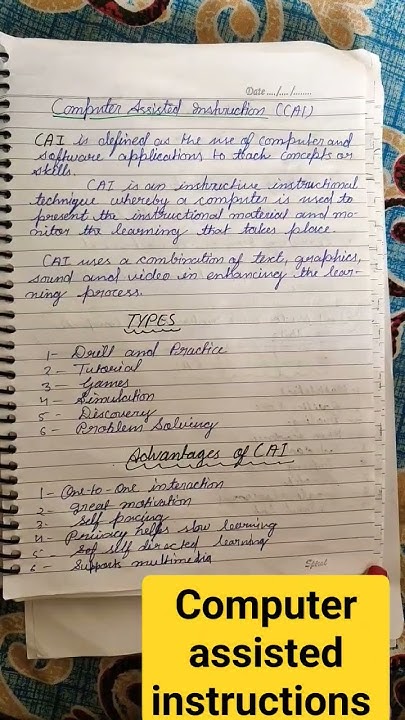 Computer Assisted Instructions #m.ed#b.ed#previousyearqurstion# ...