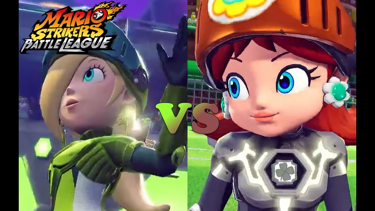 Mario Strikers: Battle League - Rosalina Cheerleaders vs Daisy Poppies ...