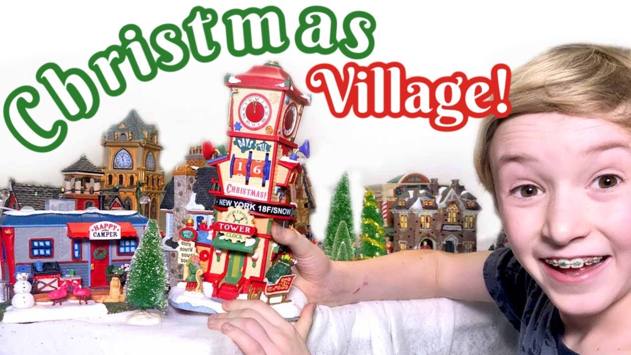 Our Christmas Village! Vlogmas Day 12 - YouTube