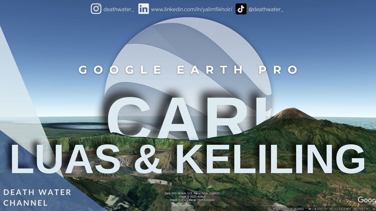 Cara mencari luas wilayah dan membuat batas wilayah kajian dengan ...