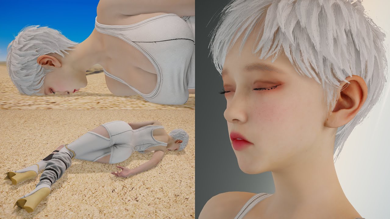 Scarlet KO pose - Stellar Blade x MMD (リョナ Ryona) - YouTube