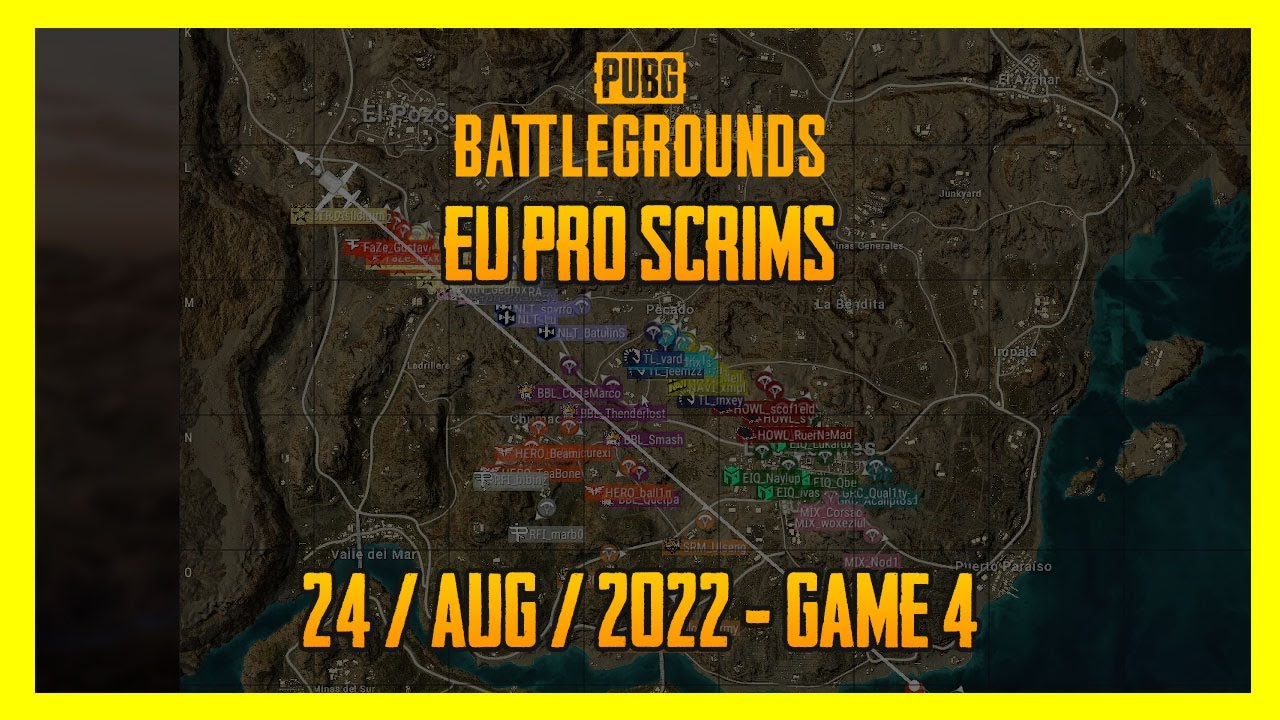 PUBG EU Pro Scrims Game 4 - 24/Aug/2022 - YouTube