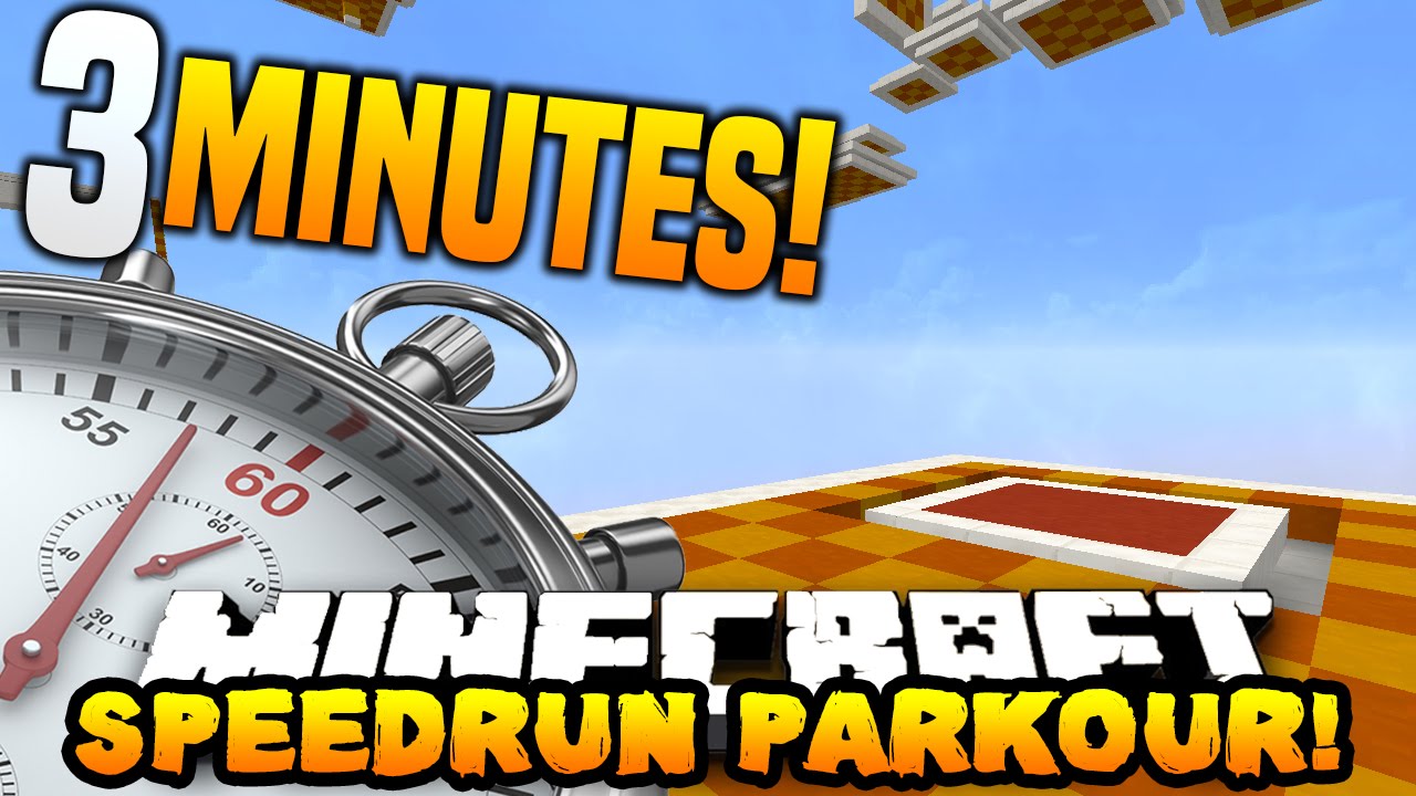 Minecraft 3 Minute Parkour Insane Speed Run Map With Prestonplayz