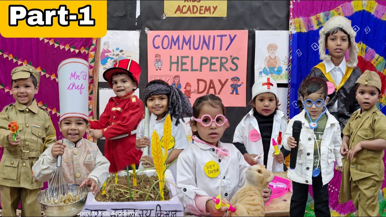 Community Helpers Day Celebration 2024 ll Preschool Fancy dress ...