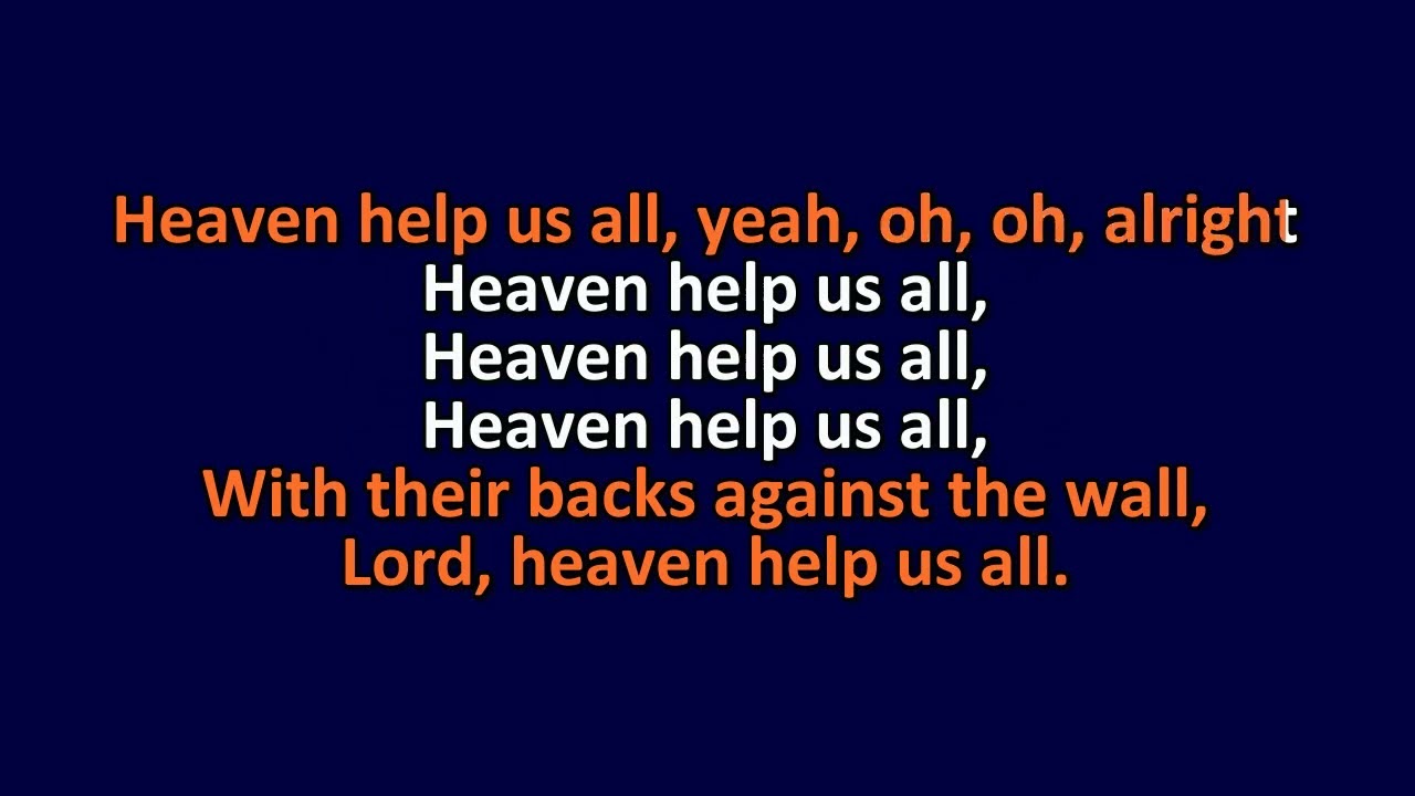 Stevie Wonder - Heaven Help Us All - Karaoke Instrumental Lyrics - YouTube