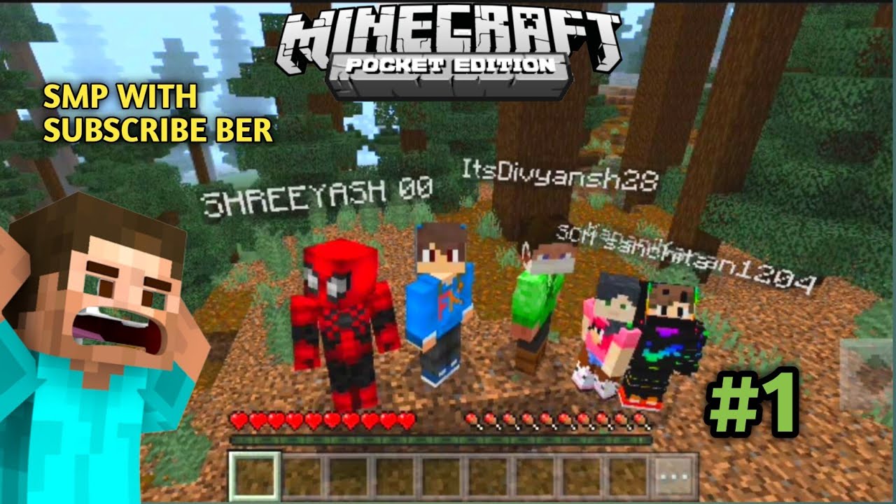 SMP WITH SUBSCRIBE BER || MINECRAFT PE || FK ARMY || #SMP #MINECRAFTPE ...