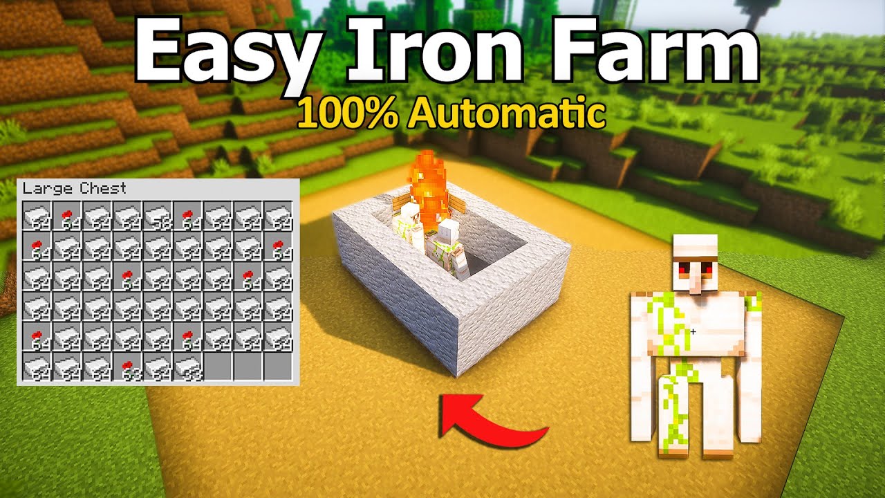 Optimize Your World with This Iron Farm for Minecraft Builds in ...