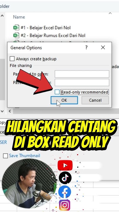 Cara Mengatasi File Read Only Belajarexcel Tutorialexcel Tutorialexcelpemula Youtube